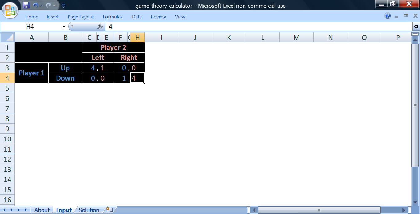 Game Theory Calculator | William Spaniel